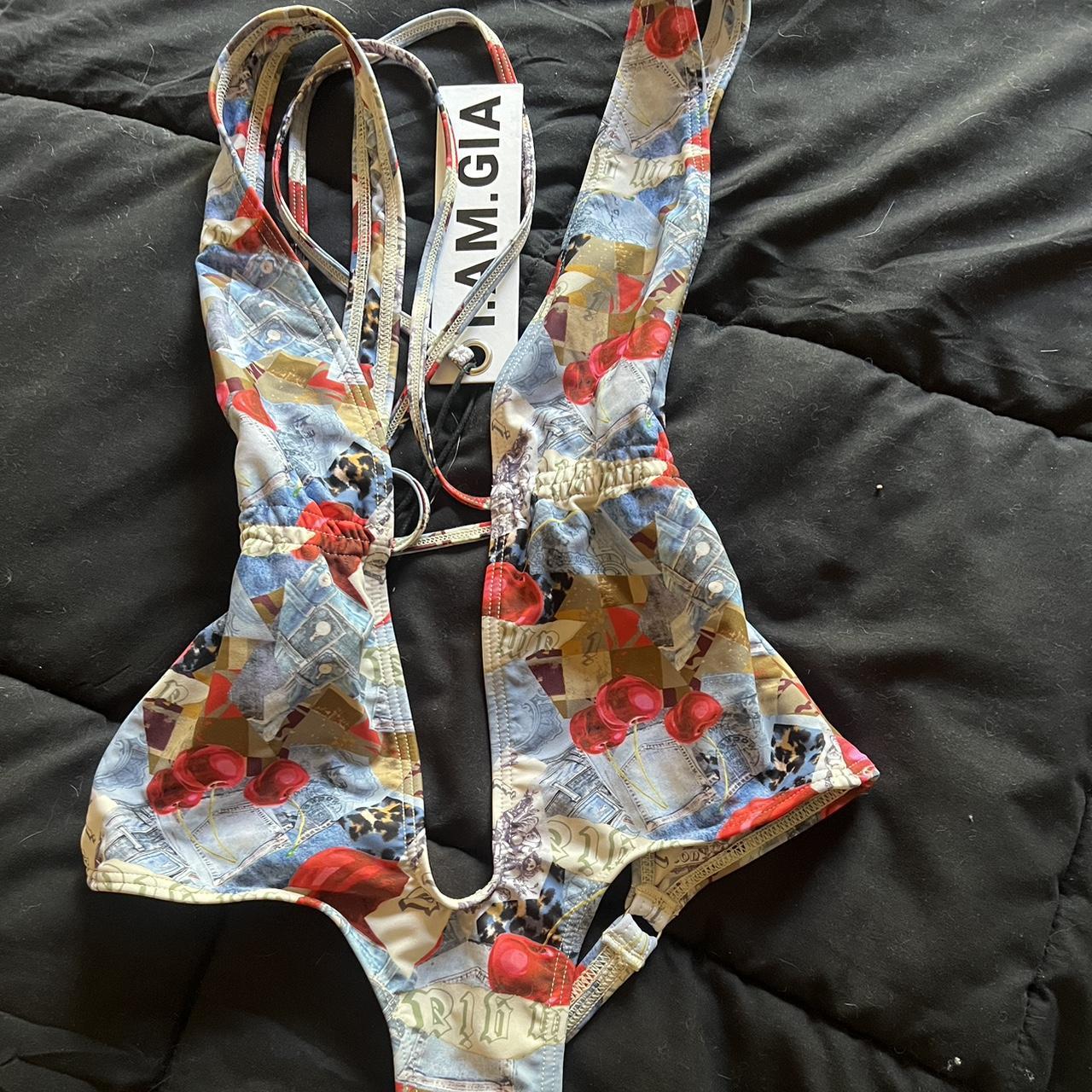 I Am Gia Multicolored One Piece Swimsuit Size Xs Depop