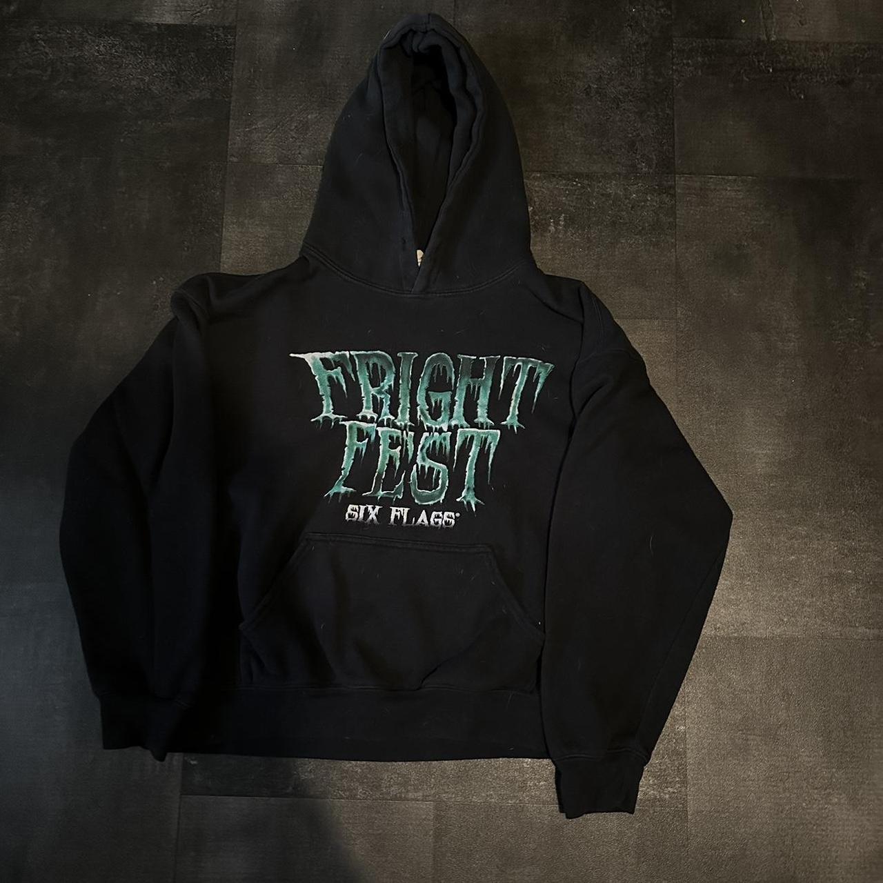 Fright fest hoodie size M Fits like a small cropped... - Depop