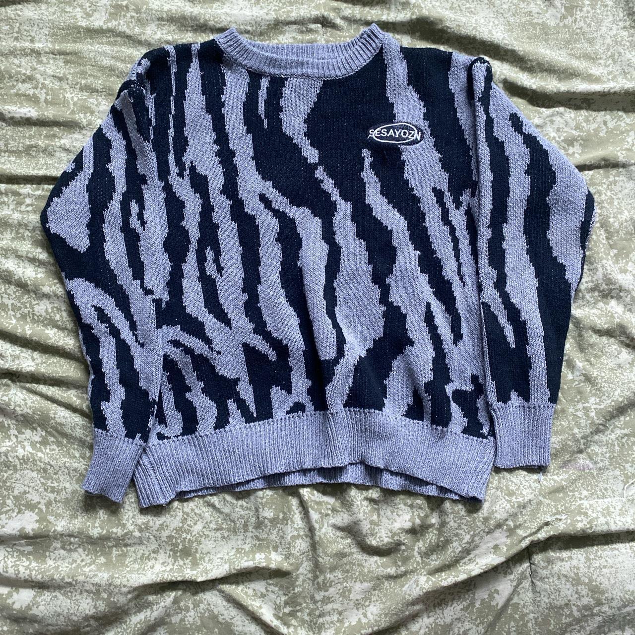 cool alternative abstract sweater really nice just... - Depop