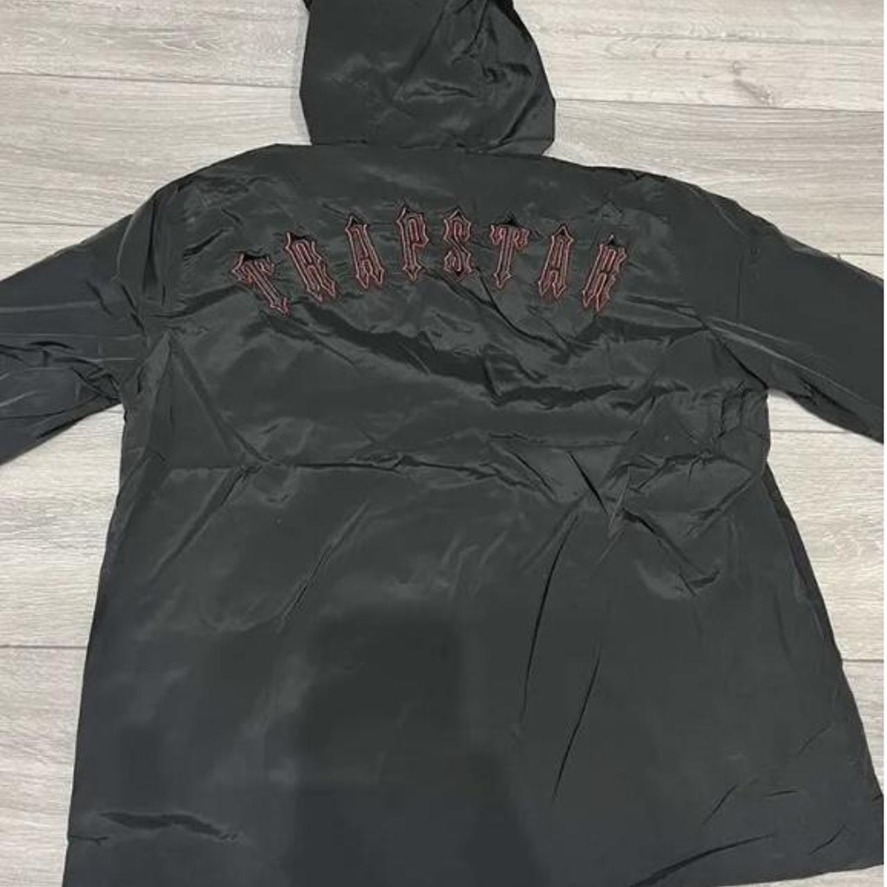 Trapstar black and red windbreaker - Depop