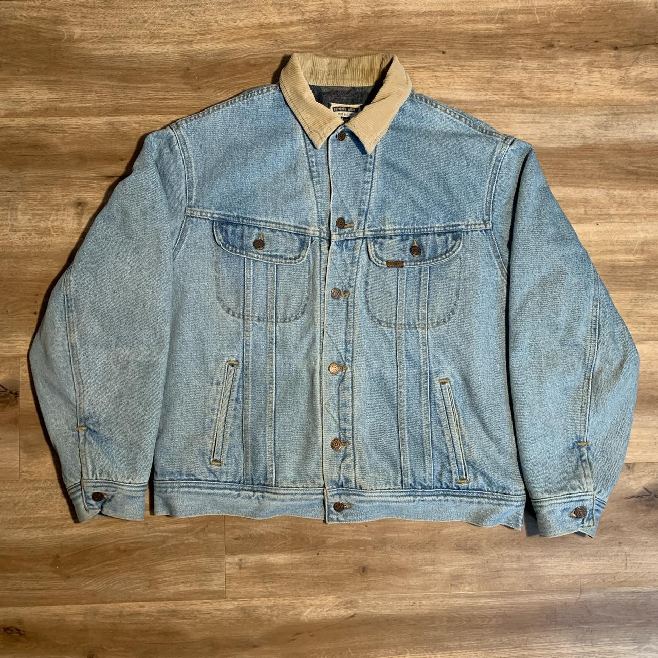Vintage Lee Denim Jacket Blanket Lined Made In... - Depop