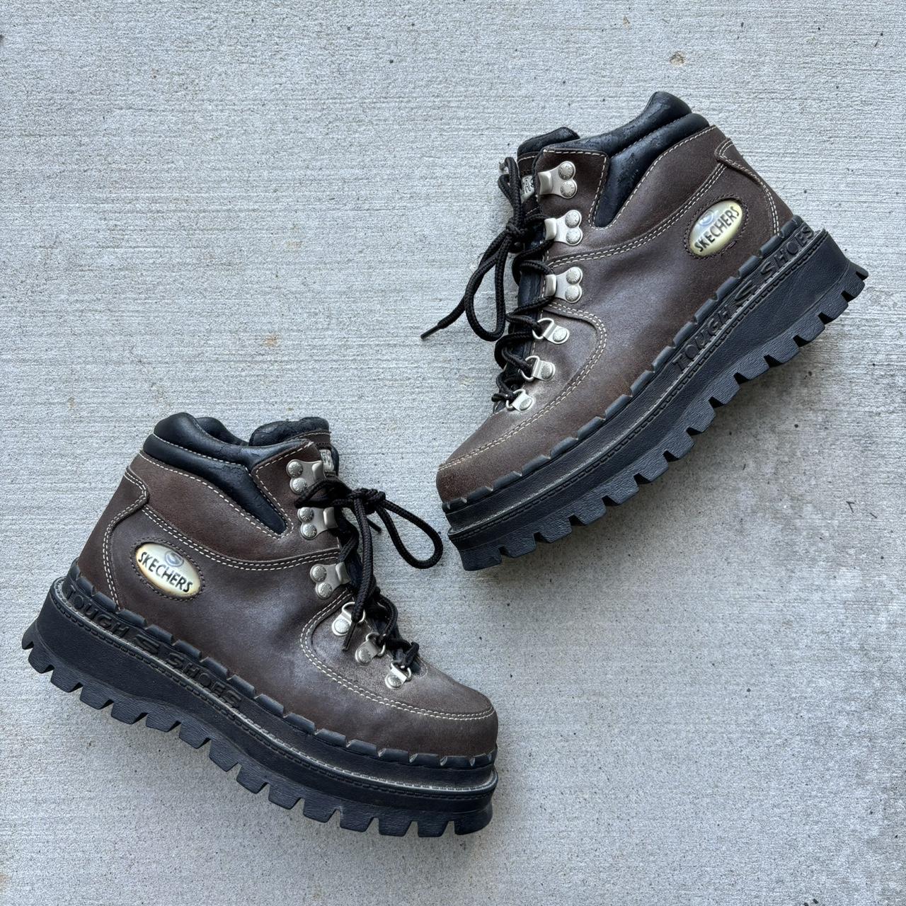 Vtg Y2k Skechers Jammers Chunky Platform Slug... - Depop