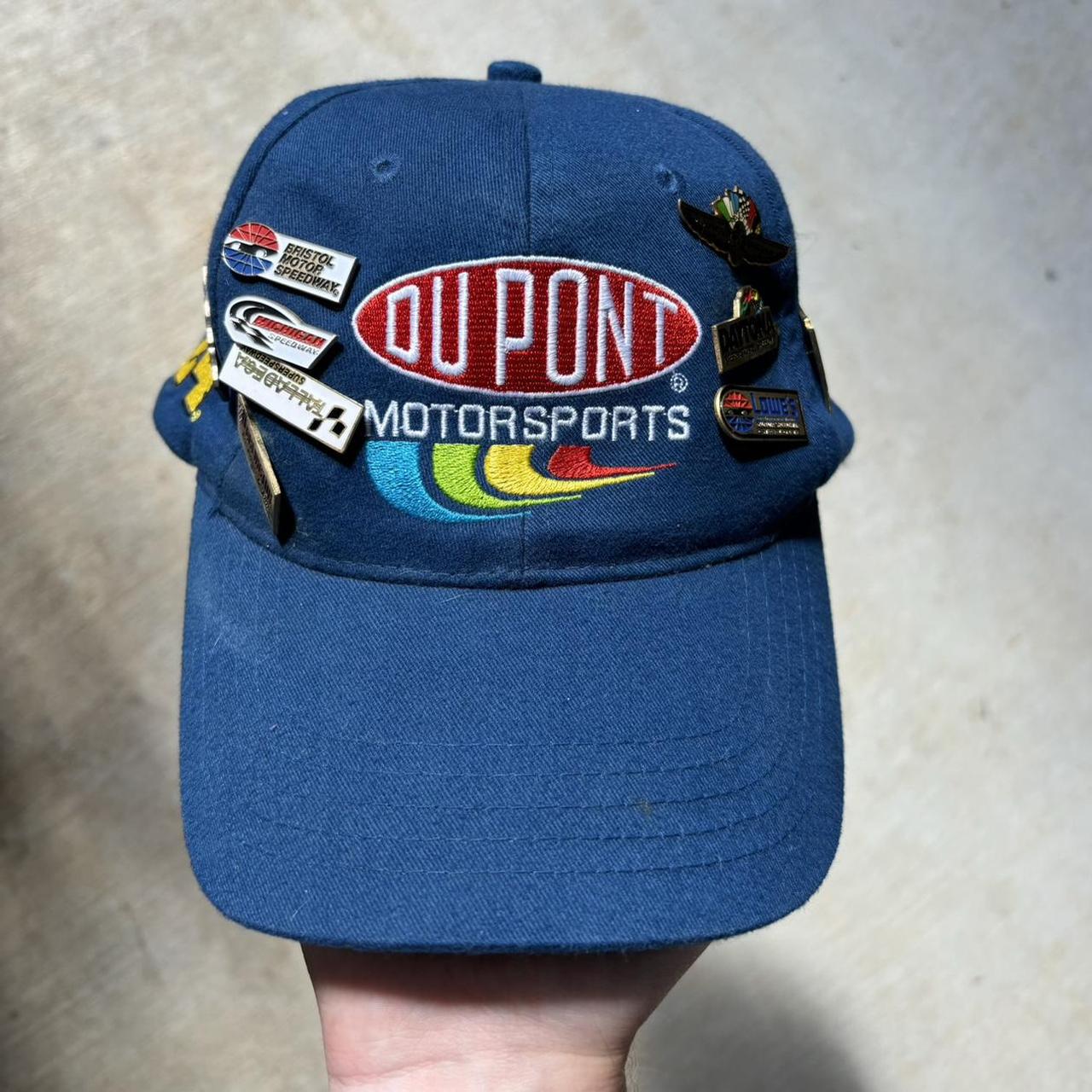 Vintage Jeff Gordon DuPont Motorsports Hat w/ Race Pins - Depop