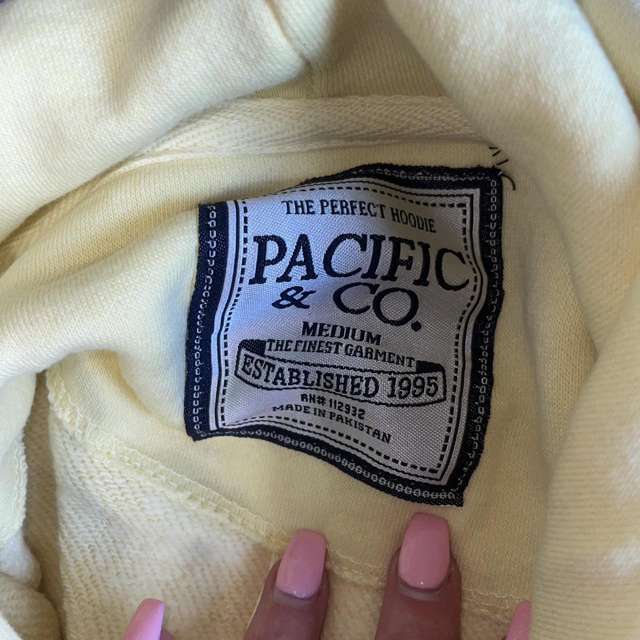 Pacific and Co. Women's Yellow Hoodie | Depop