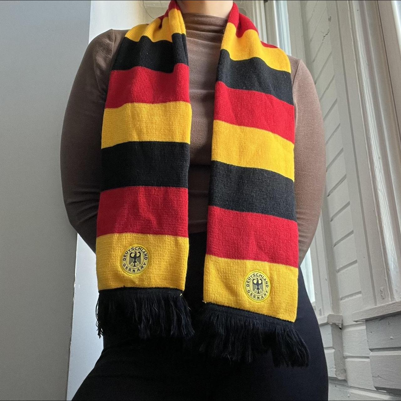 Germany striped scarf Red, yellow and black scarf... - Depop