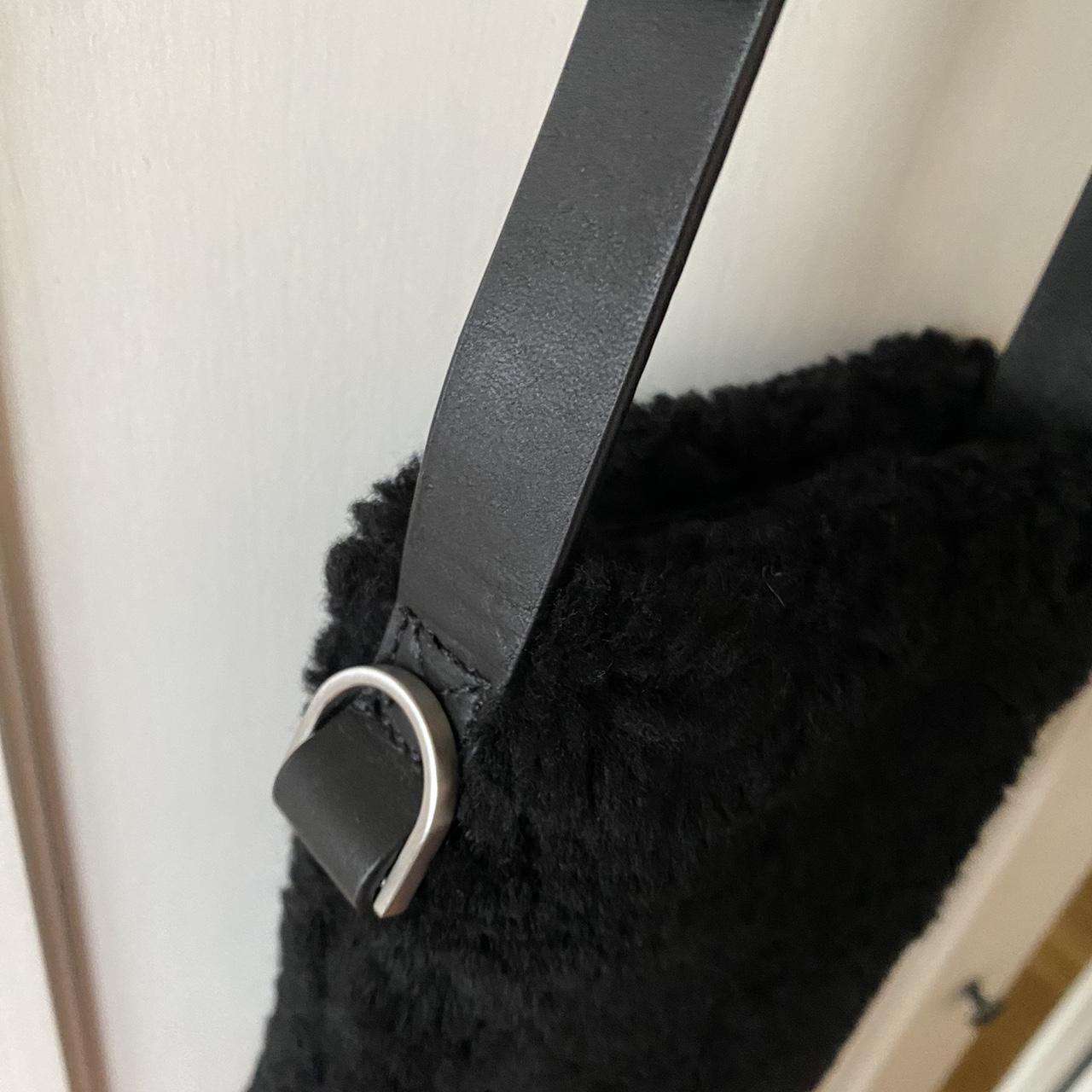 Black COS shearling crossbody pouch Wore a few... - Depop