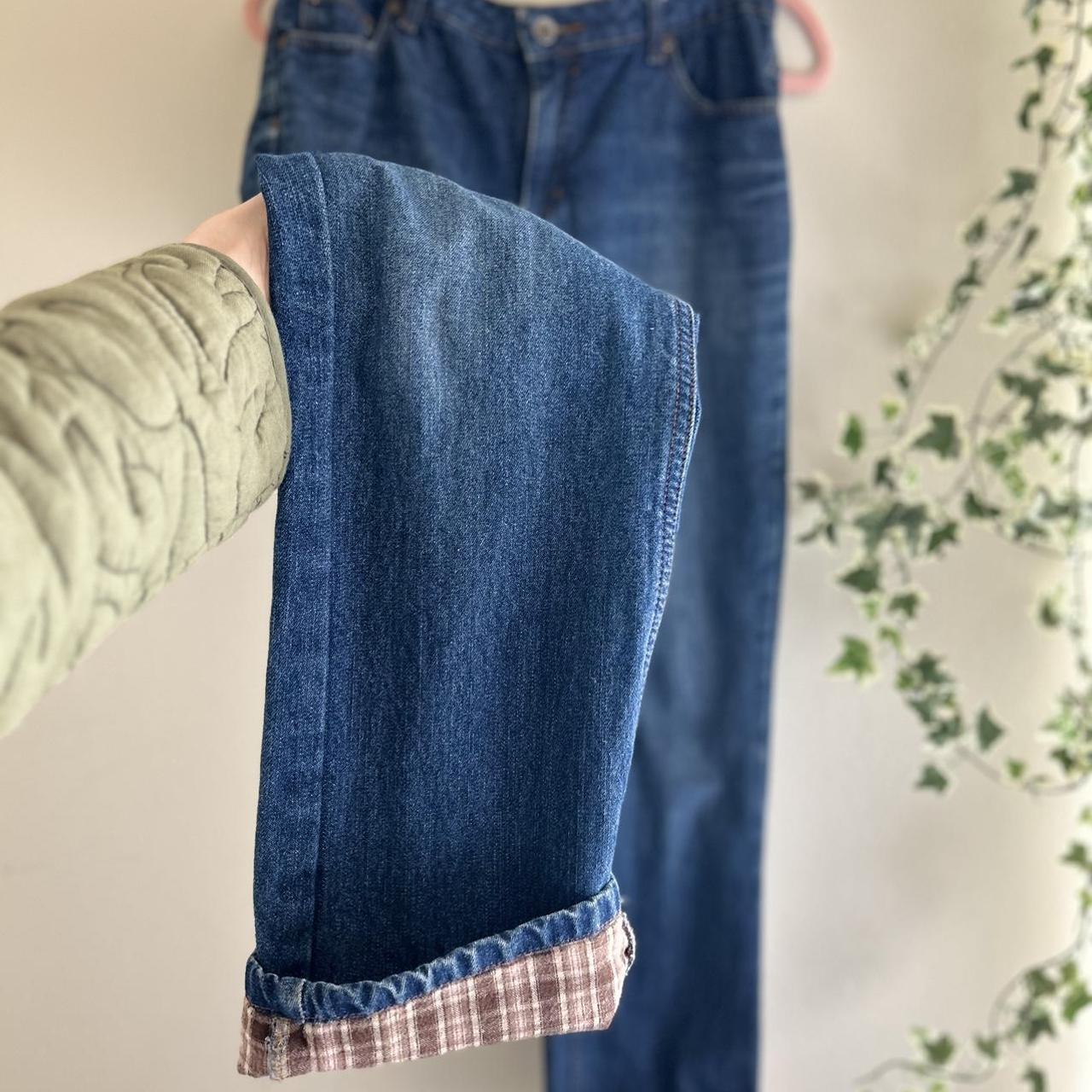 FLEECE LINED natural reflections jeans size 6z.... - Depop