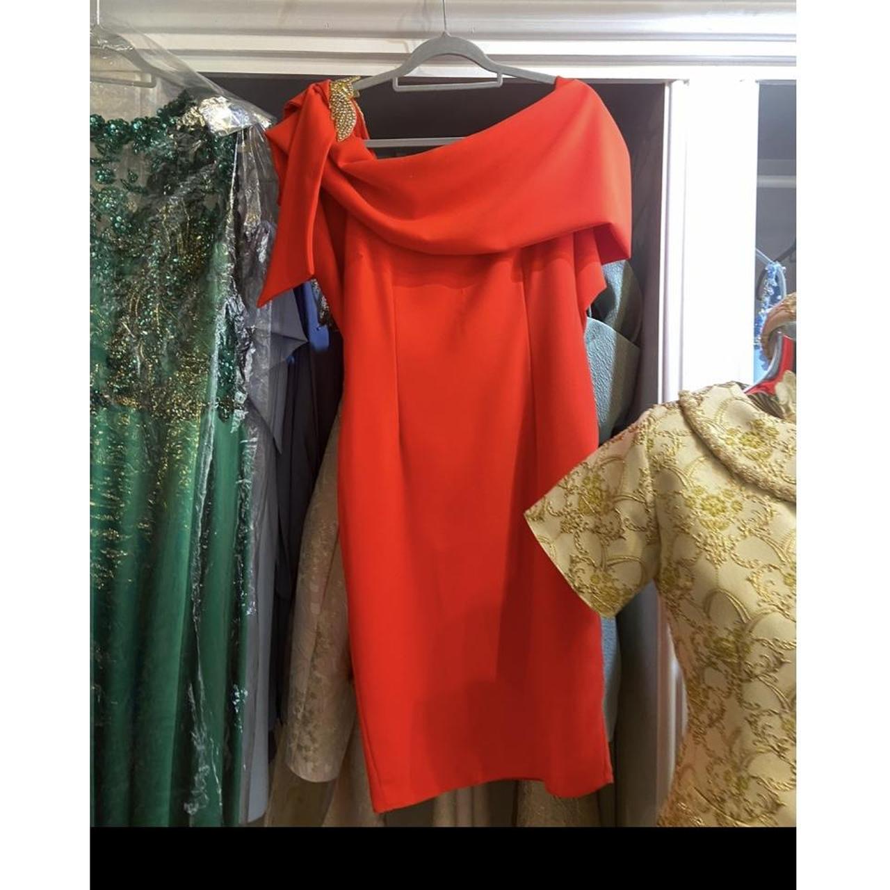 Red mark melia dress includes fasinator xx - Depop