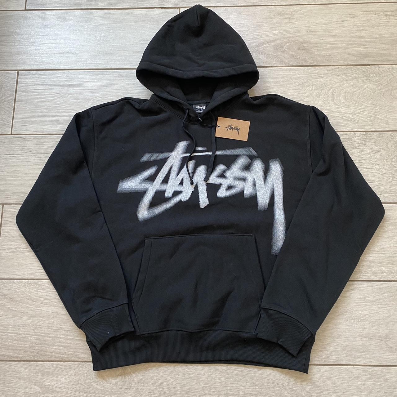 Stussy Dizzy Stock Hood 'Black' Brand new with tags... | Depop