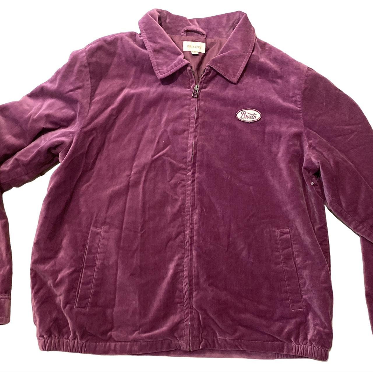 Brixton plumb purple jacket XL Perfect Smoke free... - Depop