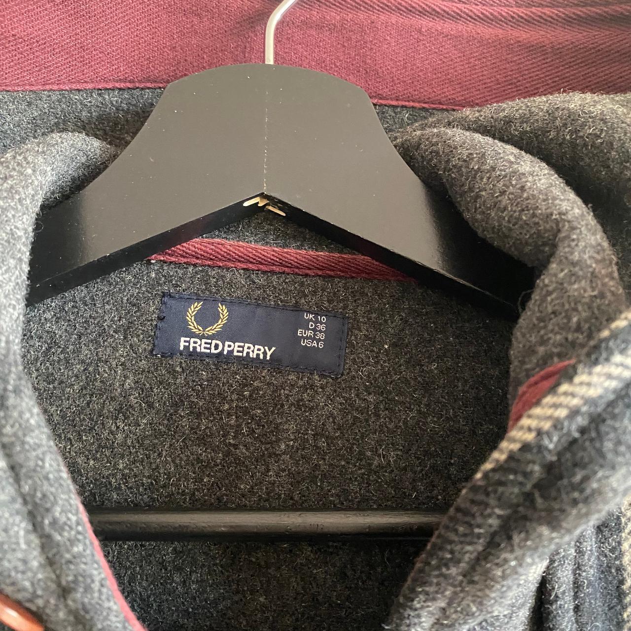 Fred Perry Checked Coat - Depop