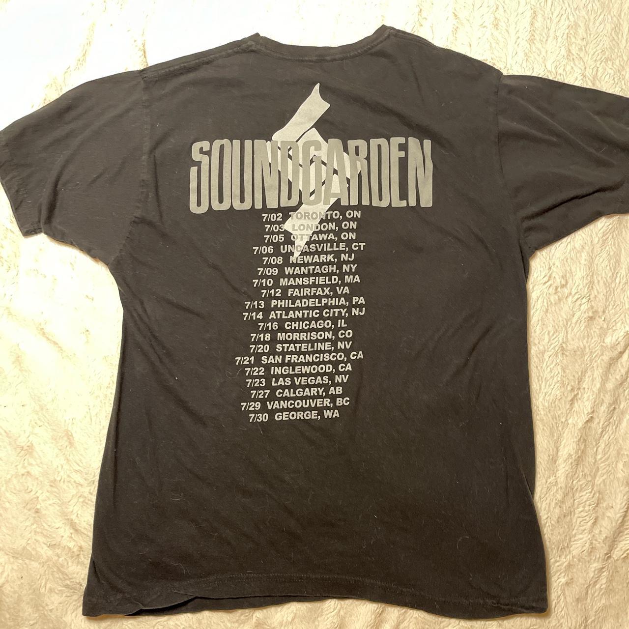 Soundgarden band tee with tour dates on back, no... - Depop