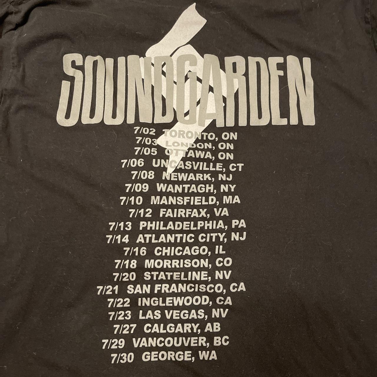 Soundgarden band tee with tour dates on back, no... - Depop