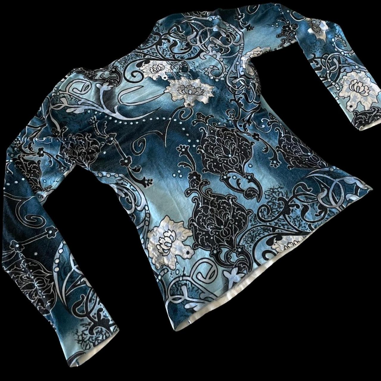 vintage cachè tee #y2k #floral #grunge #90’s #retro - Depop