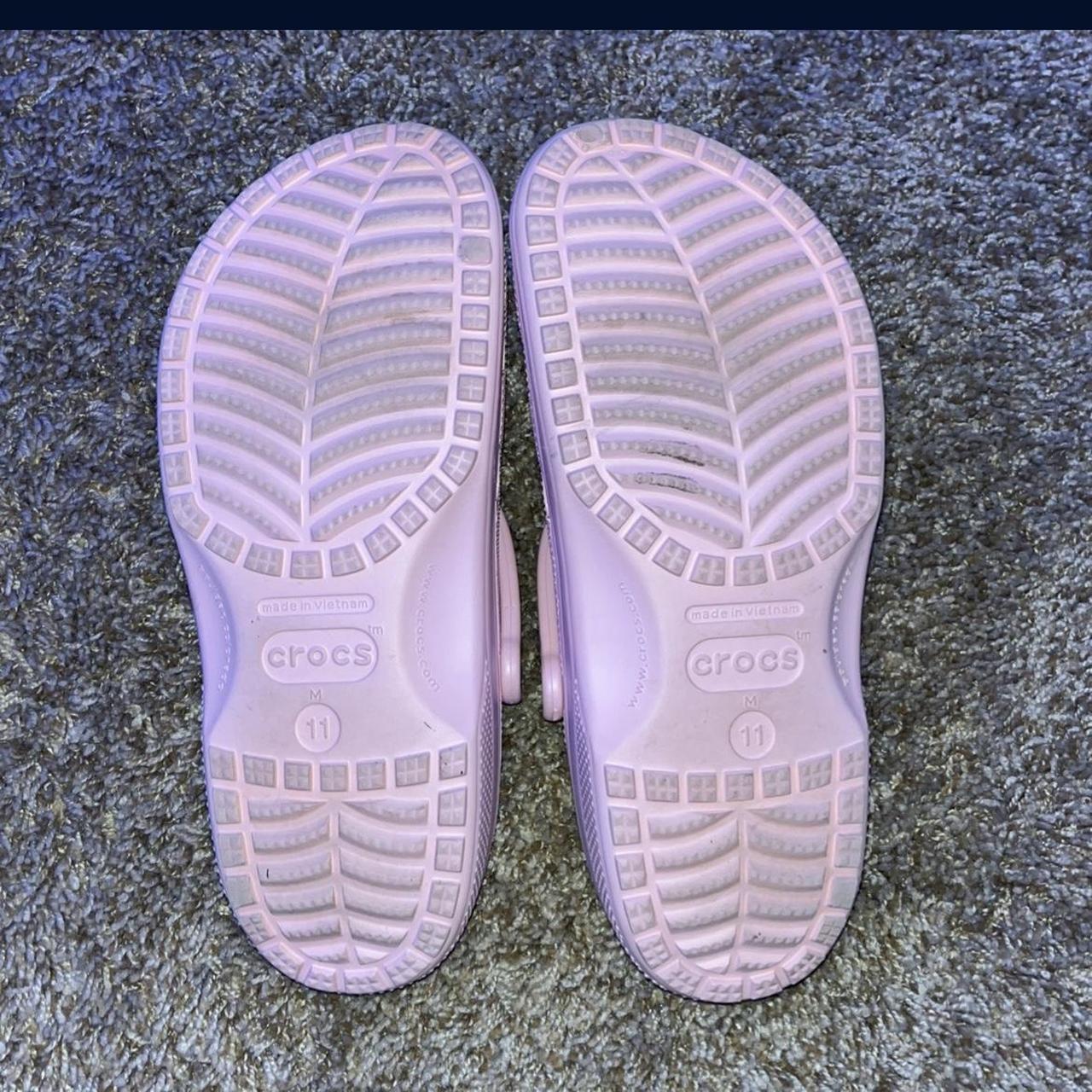 ballerina pink crocs size 11 brand new worn once - Depop