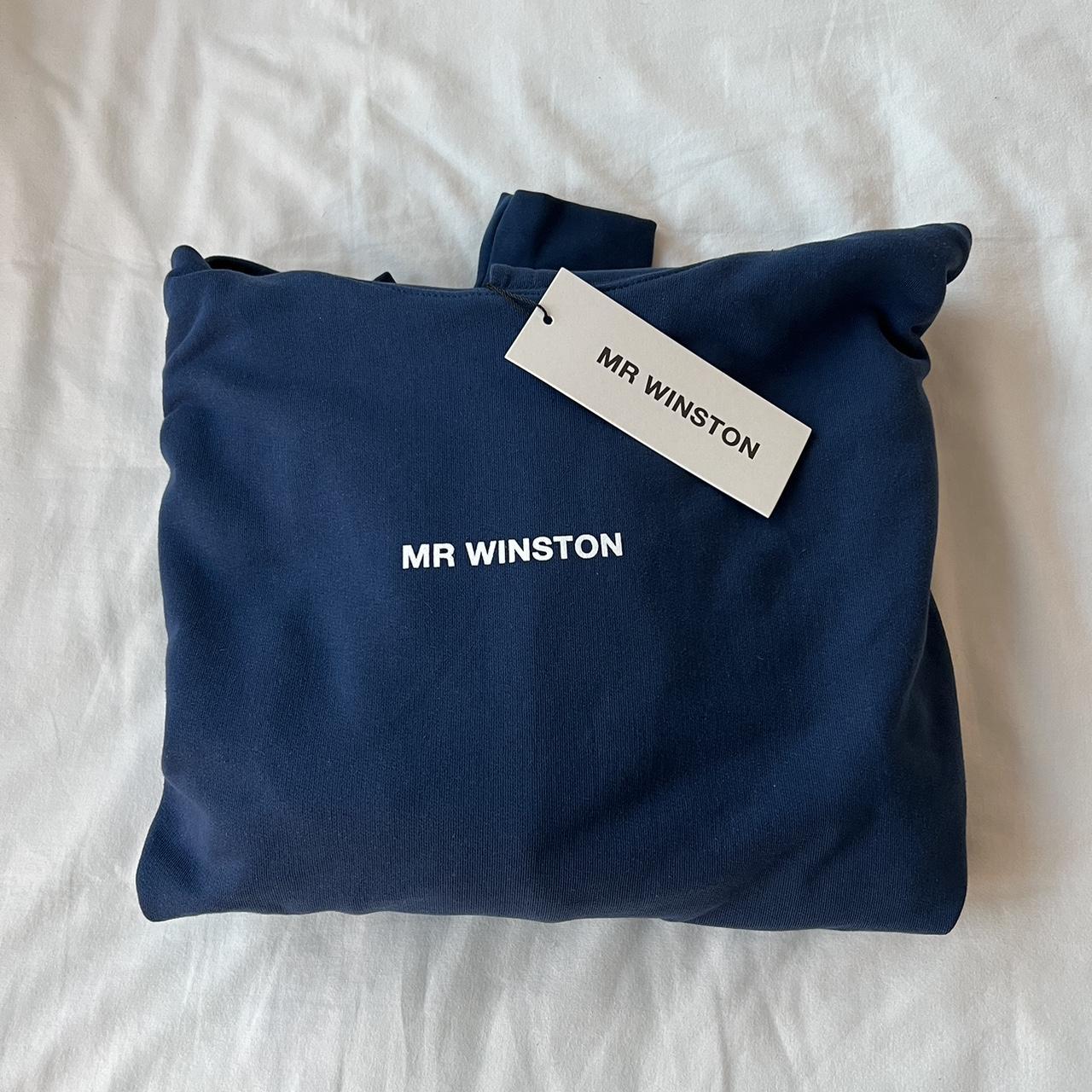 Mr Winston Co Vintage Navy Puff Hoodie. Part of a... | Depop
