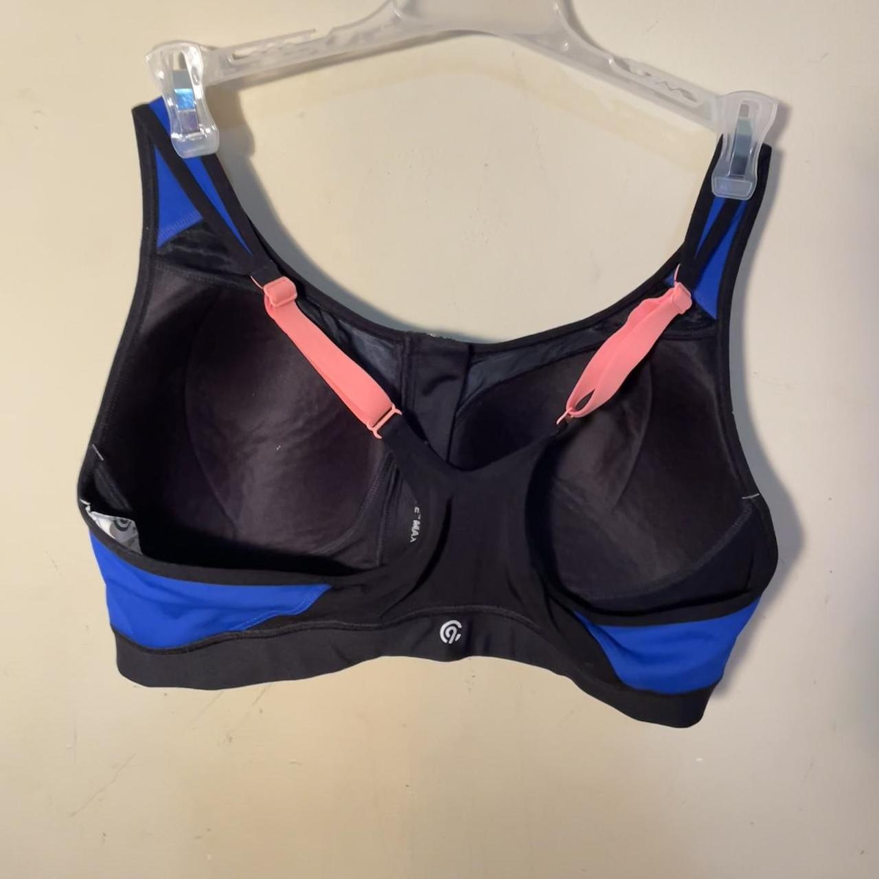 Champion Women’s Active wear Sports bra front Zipper... - Depop