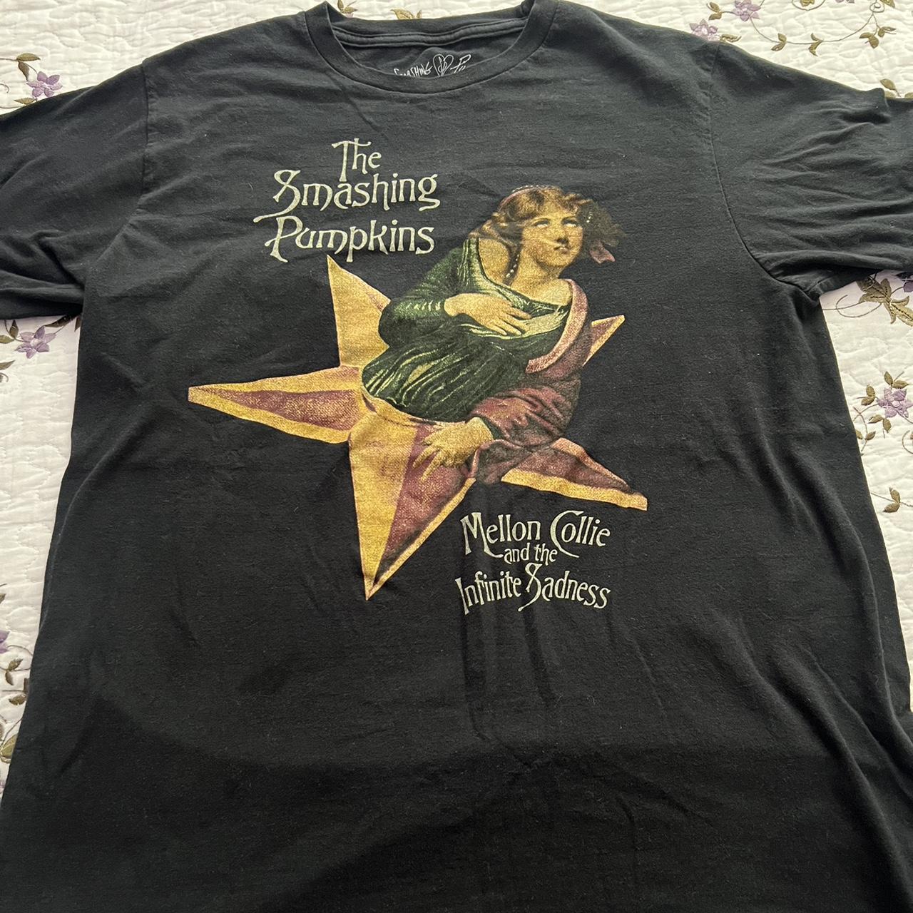 smashing pumpkins t-shirt -unisex -size medium... - Depop