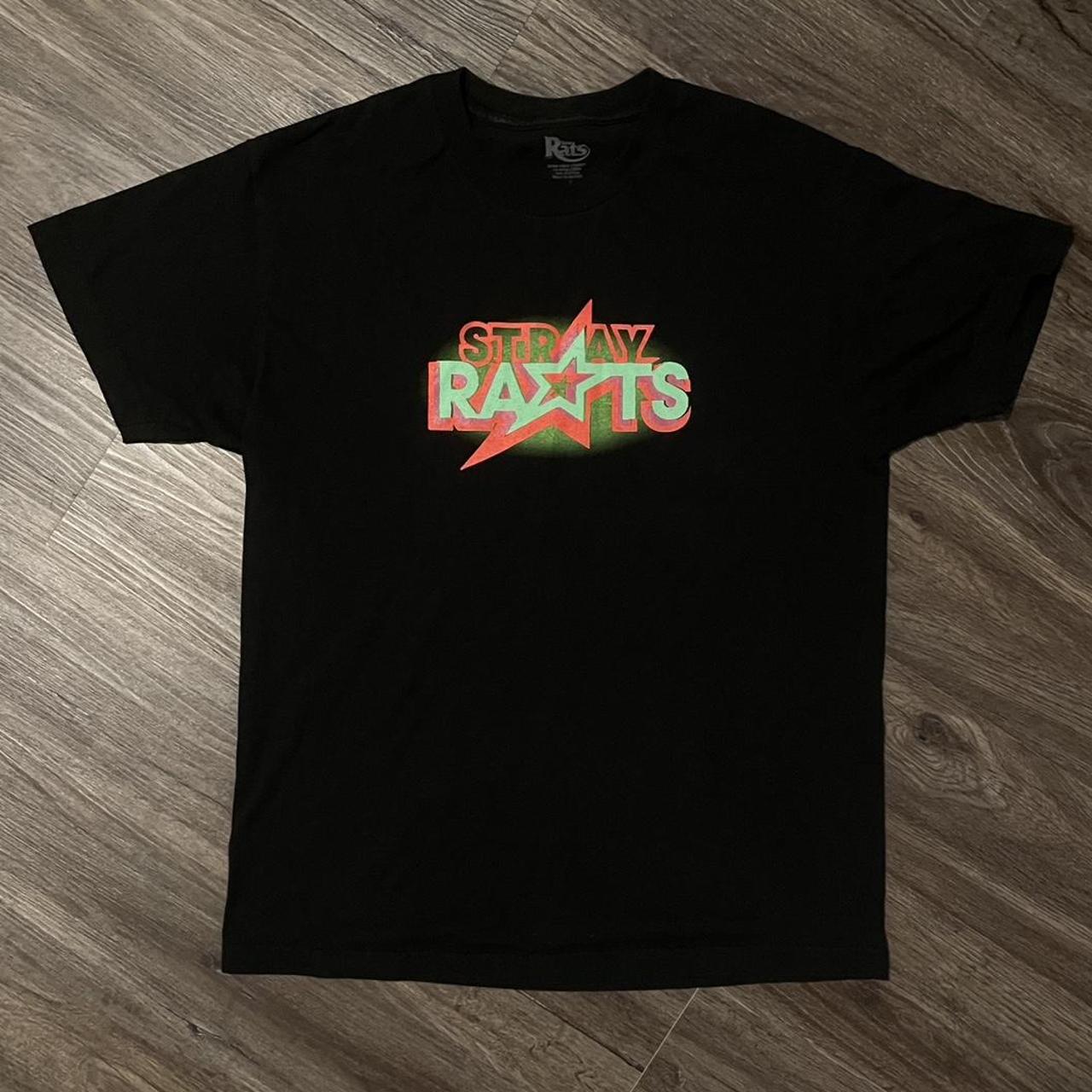 Stray Rats Men's Black T-shirt | Depop