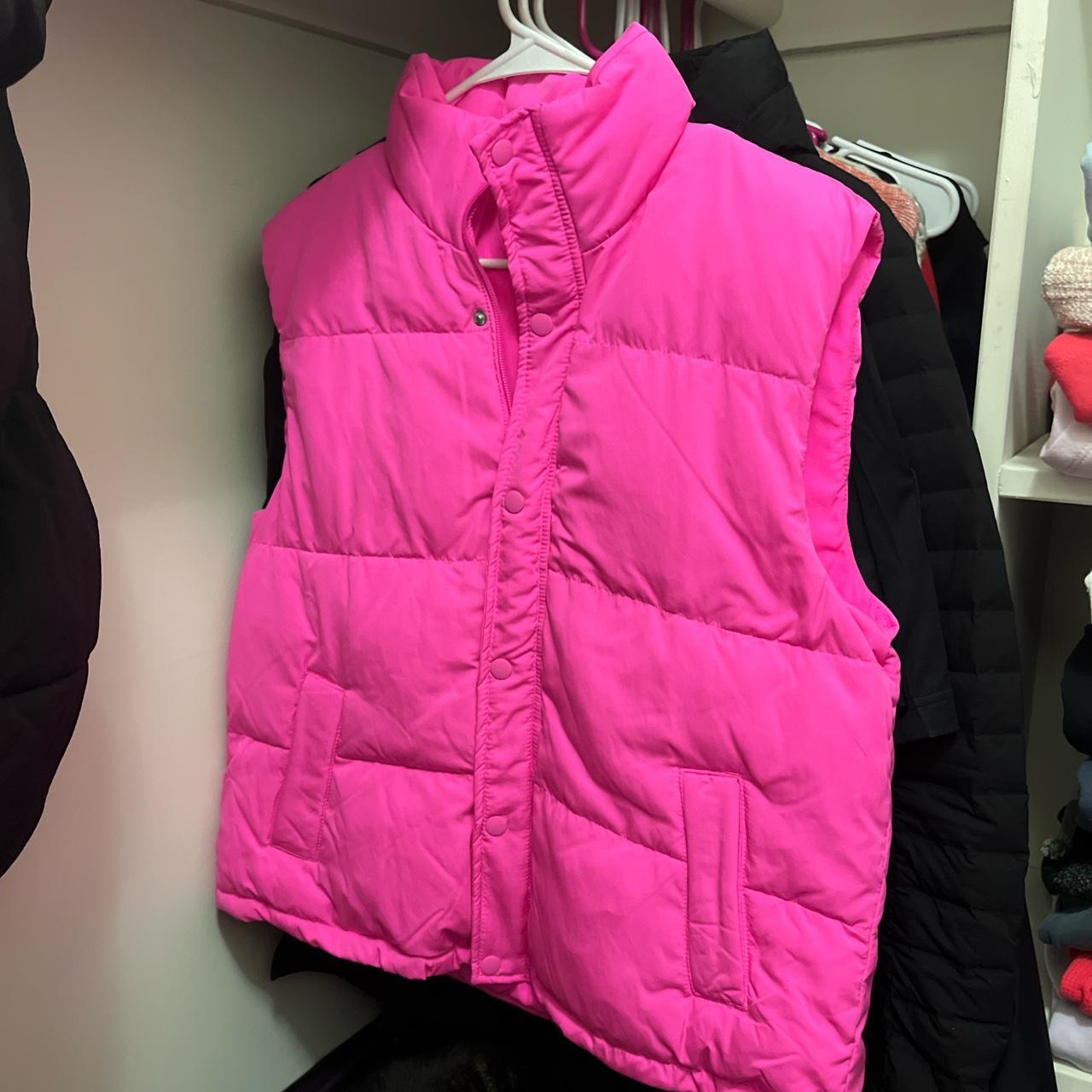 bright pink vest target - Depop