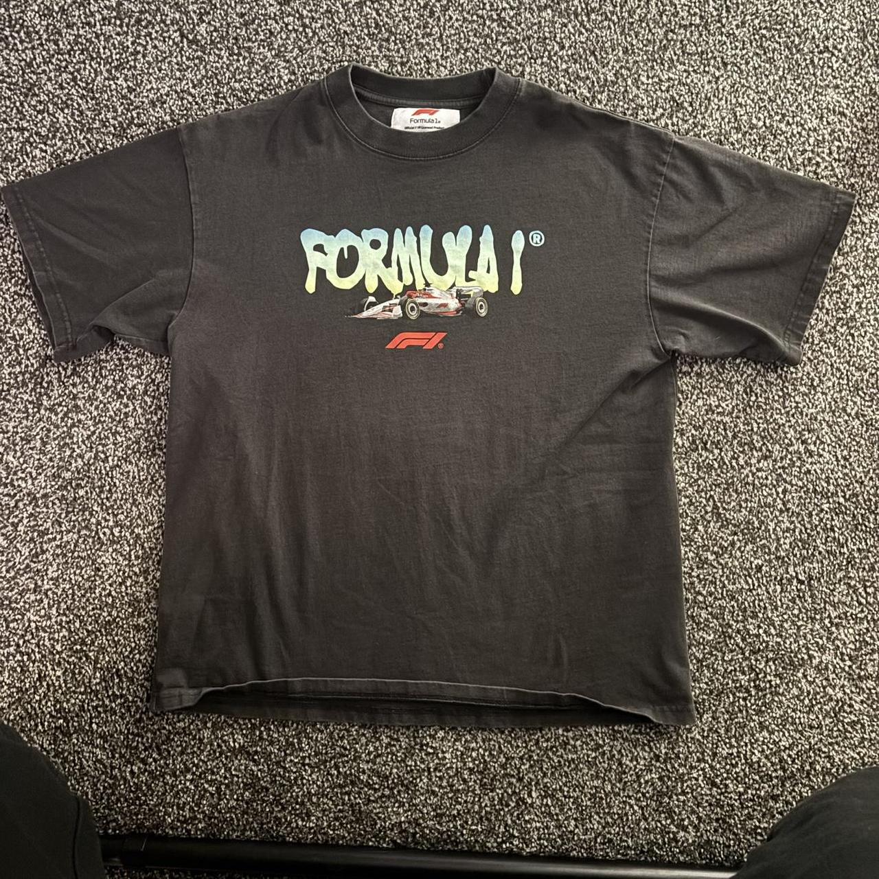 Grey F1 racing Formula 1 tee #F1 | Depop