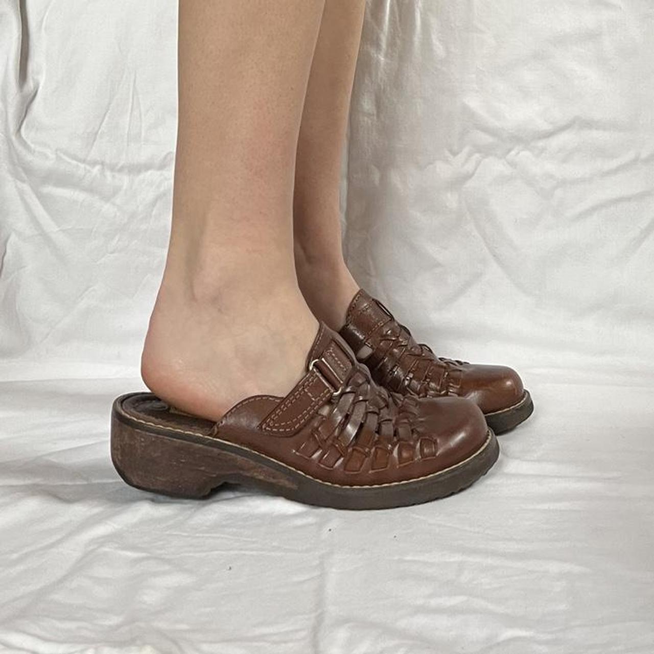 Women's Brown Clogs | Depop