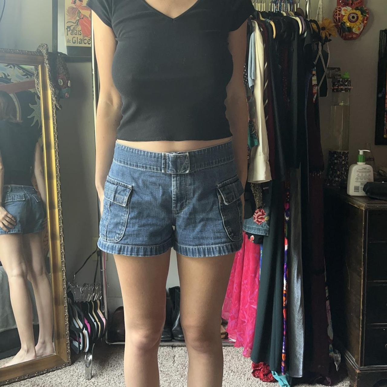 Unique vintage denim shorts Depop payments only... - Depop