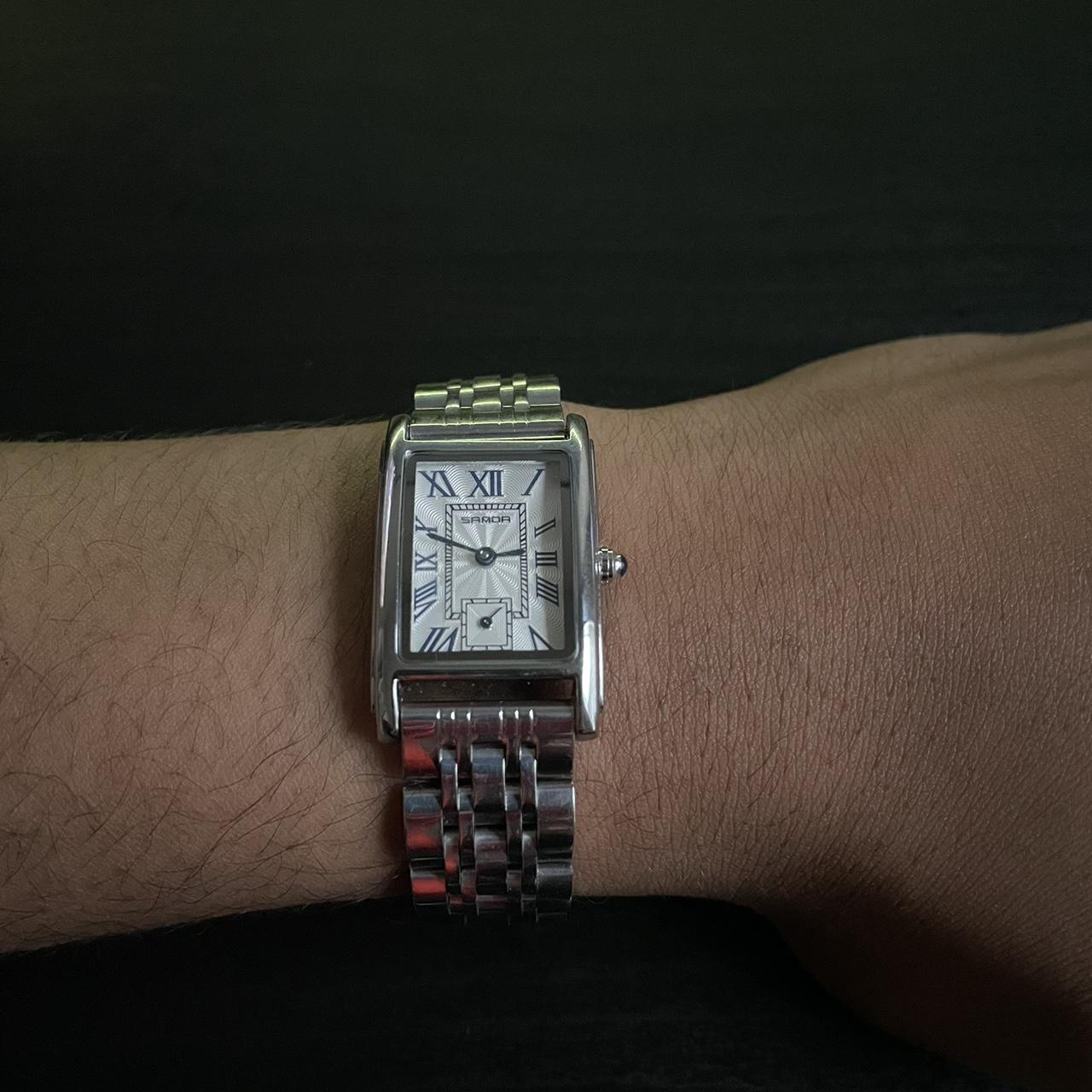 Super cool silver watch that fits all sizes! It is... - Depop