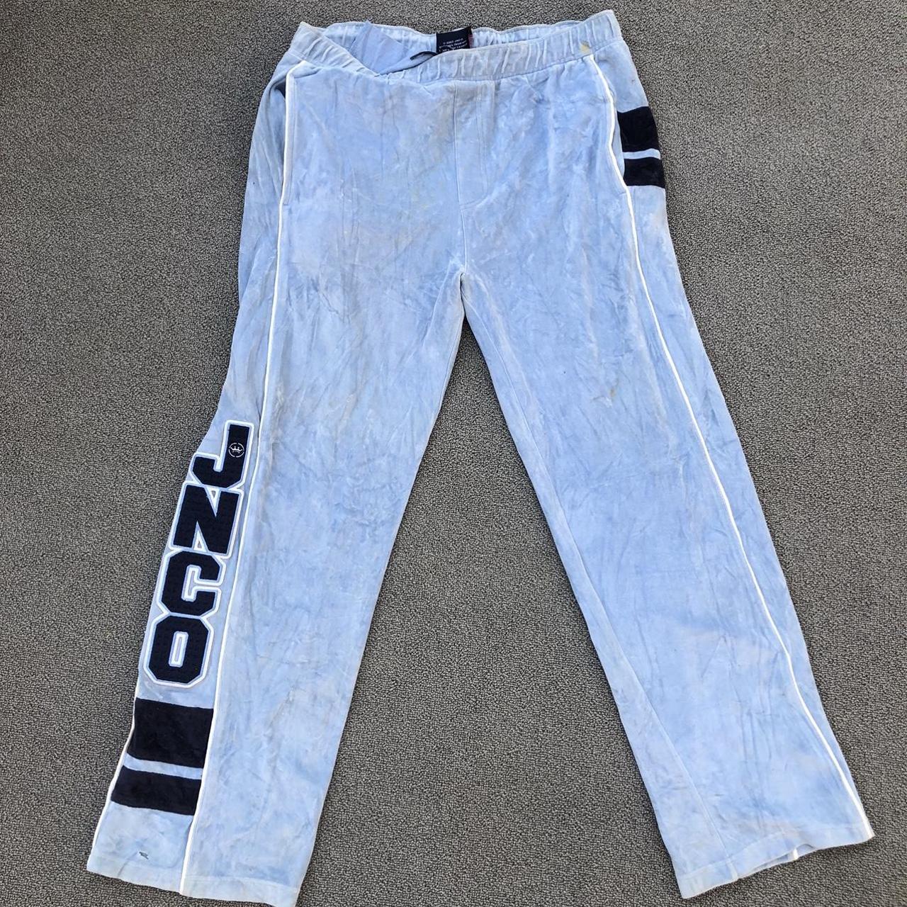 JNCO nerdy Velour Track Pants 🌹 Size L Waist 17... - Depop
