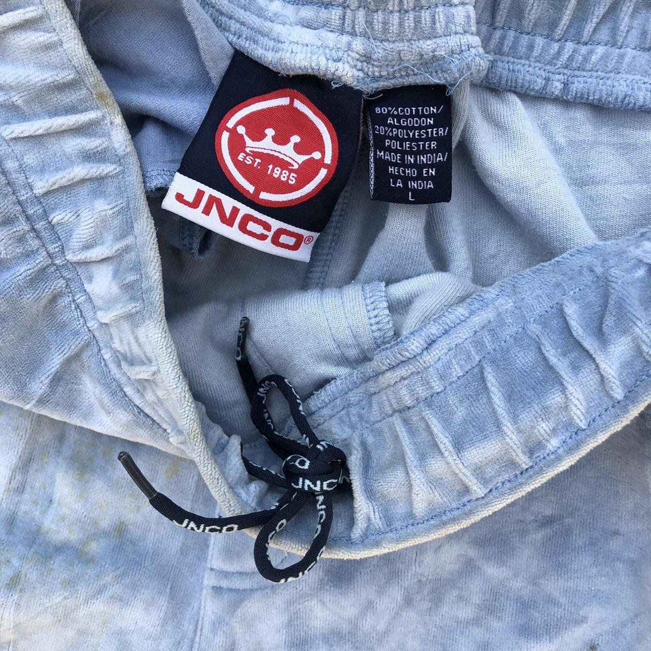 JNCO nerdy Velour Track Pants 🌹 Size L Waist 17... - Depop