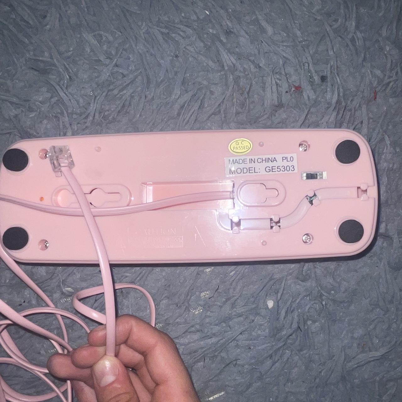 Pink Landline Phone Has an RJ-11 cord Purchased on... - Depop