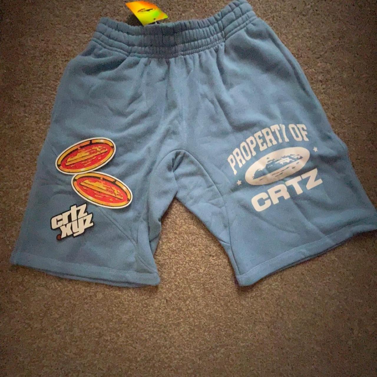CORTEIZ - BABY BLUE P.O.C SHORTS (LIMITED EDITION -... - Depop