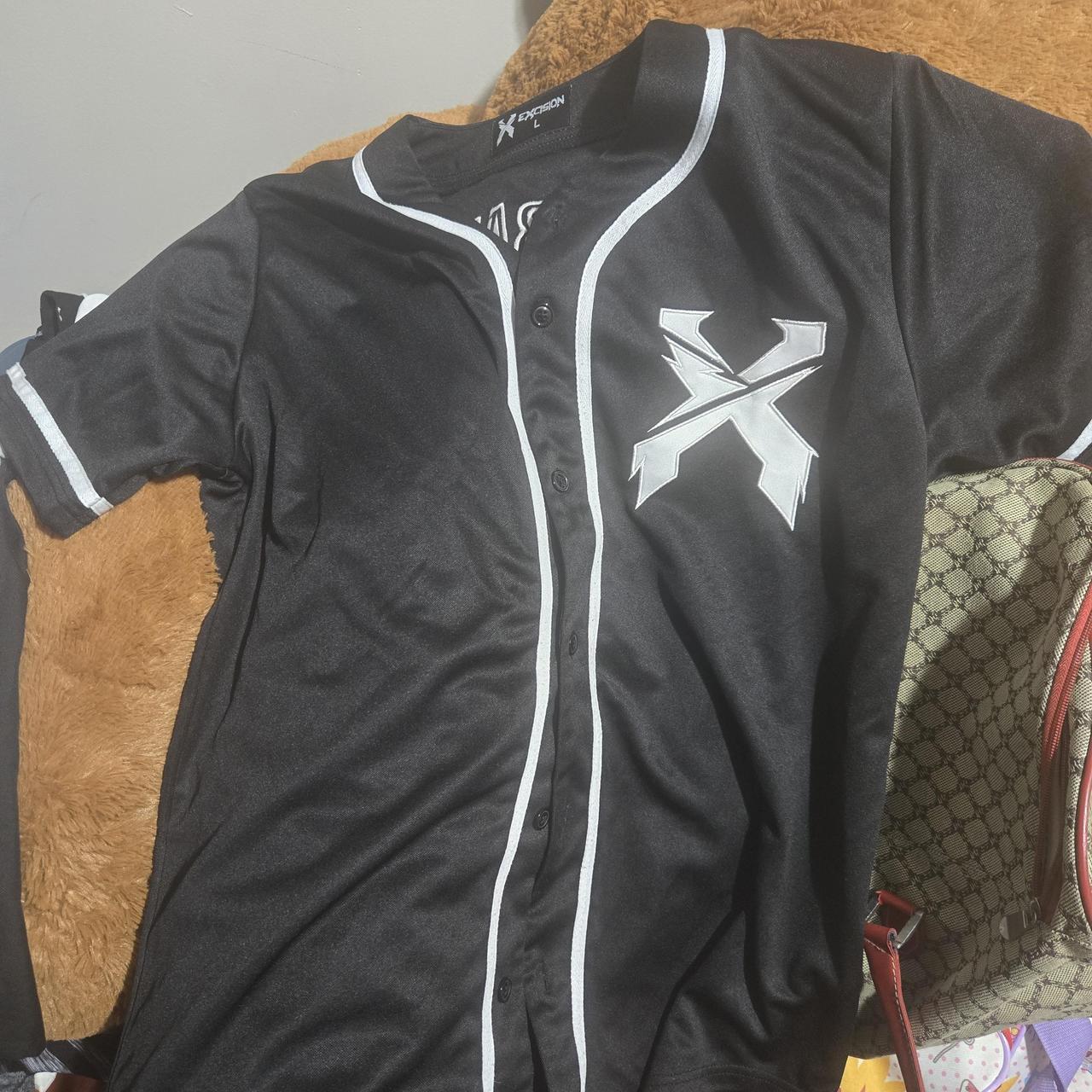 Black and white Excision jersey with "matching"... | Depop