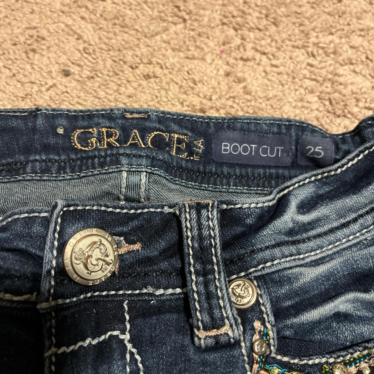 Grace Jeans Boot cut size 25, worn few times and... | Depop