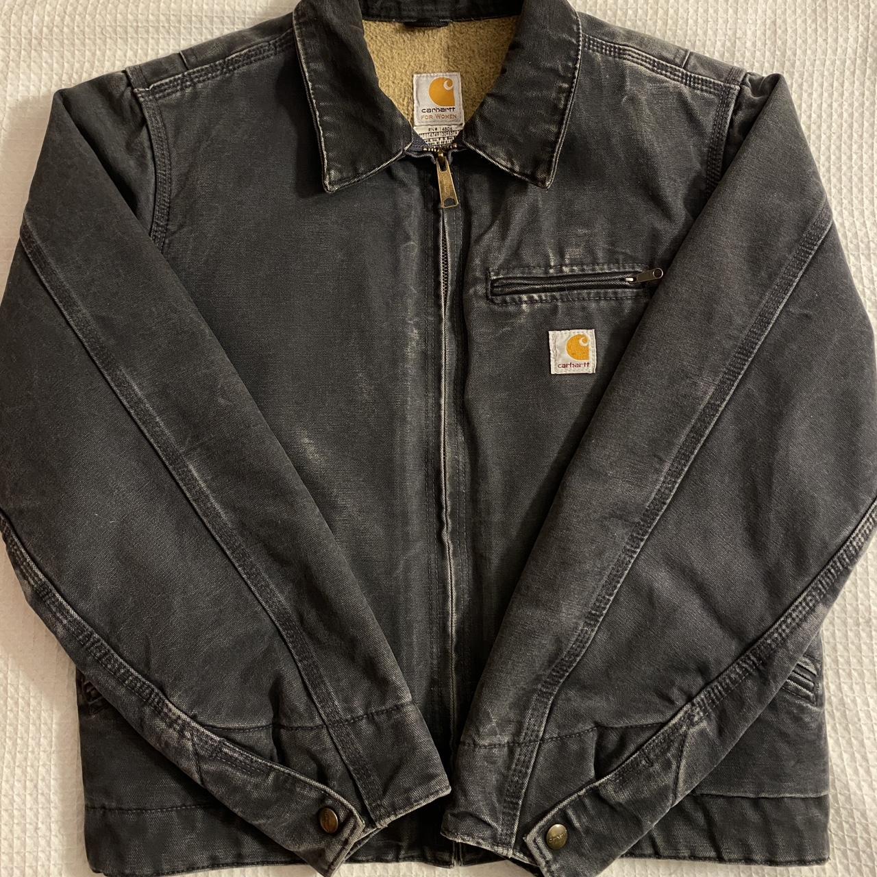 Carhartt Detroit Jacket Dark Grey Colourway Boxy fit... - Depop