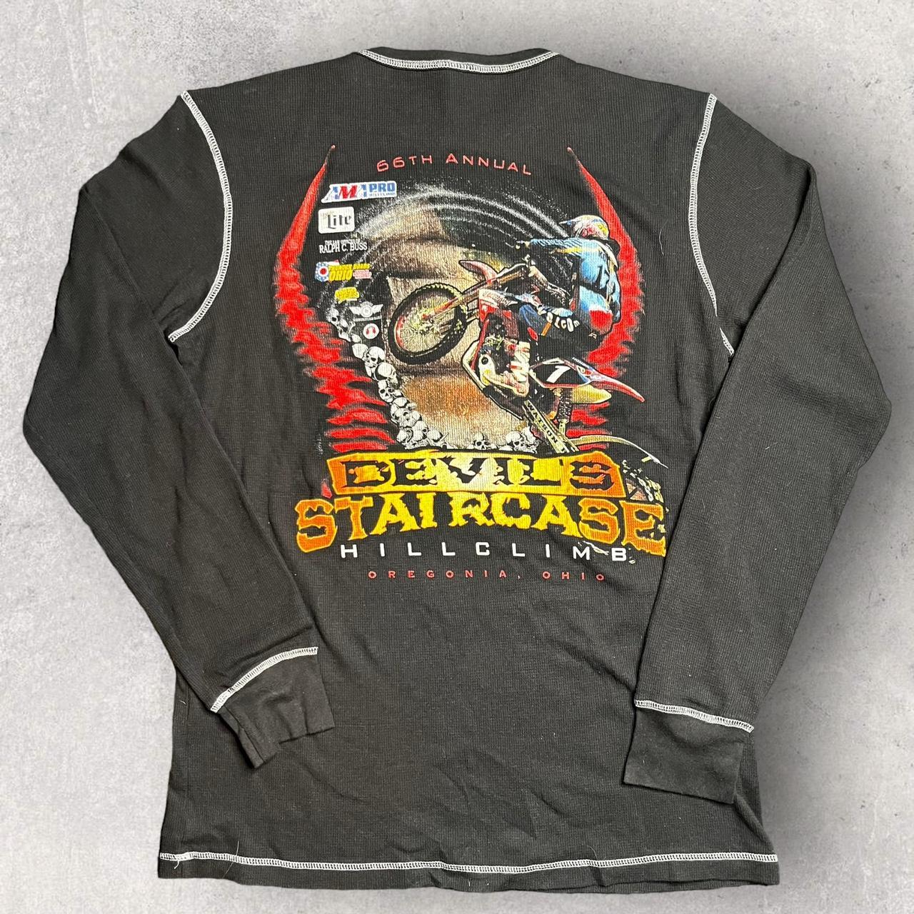 Vintage Y2K “Devils Staircase” Motersports Black... - Depop