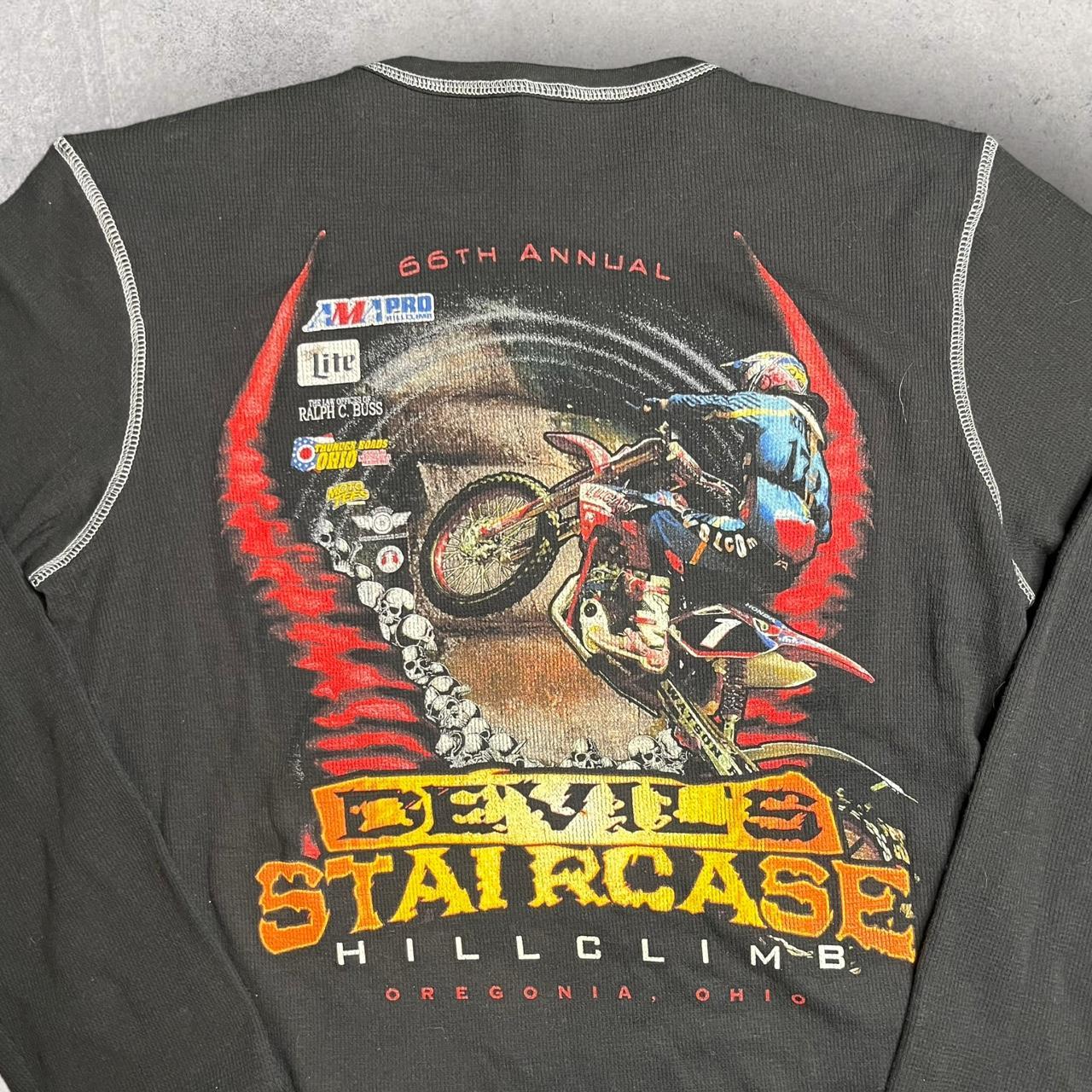 Vintage Y2K “Devils Staircase” Motersports Black... - Depop