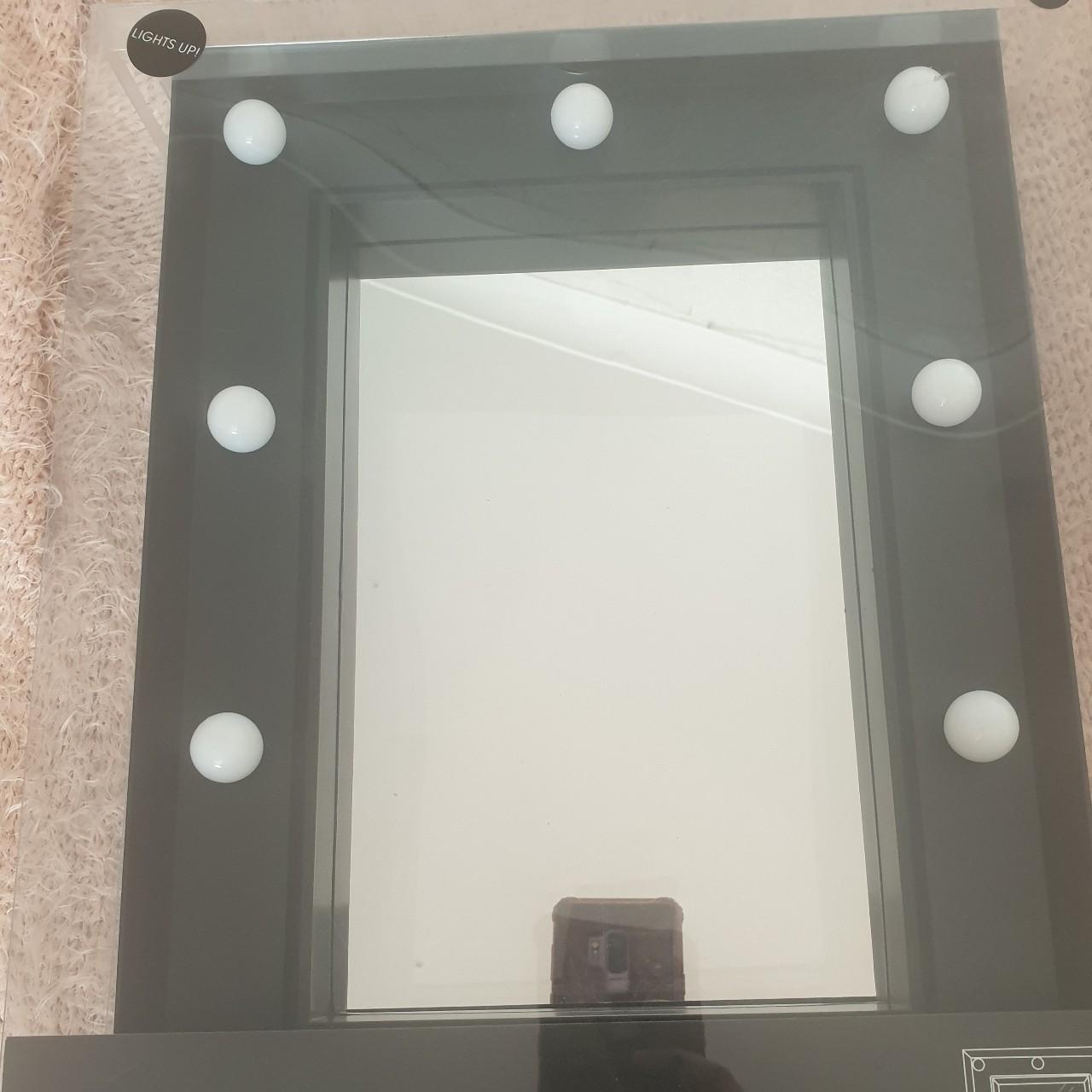 Light up mirror battery operated SALE !!! BLACK... | Depop