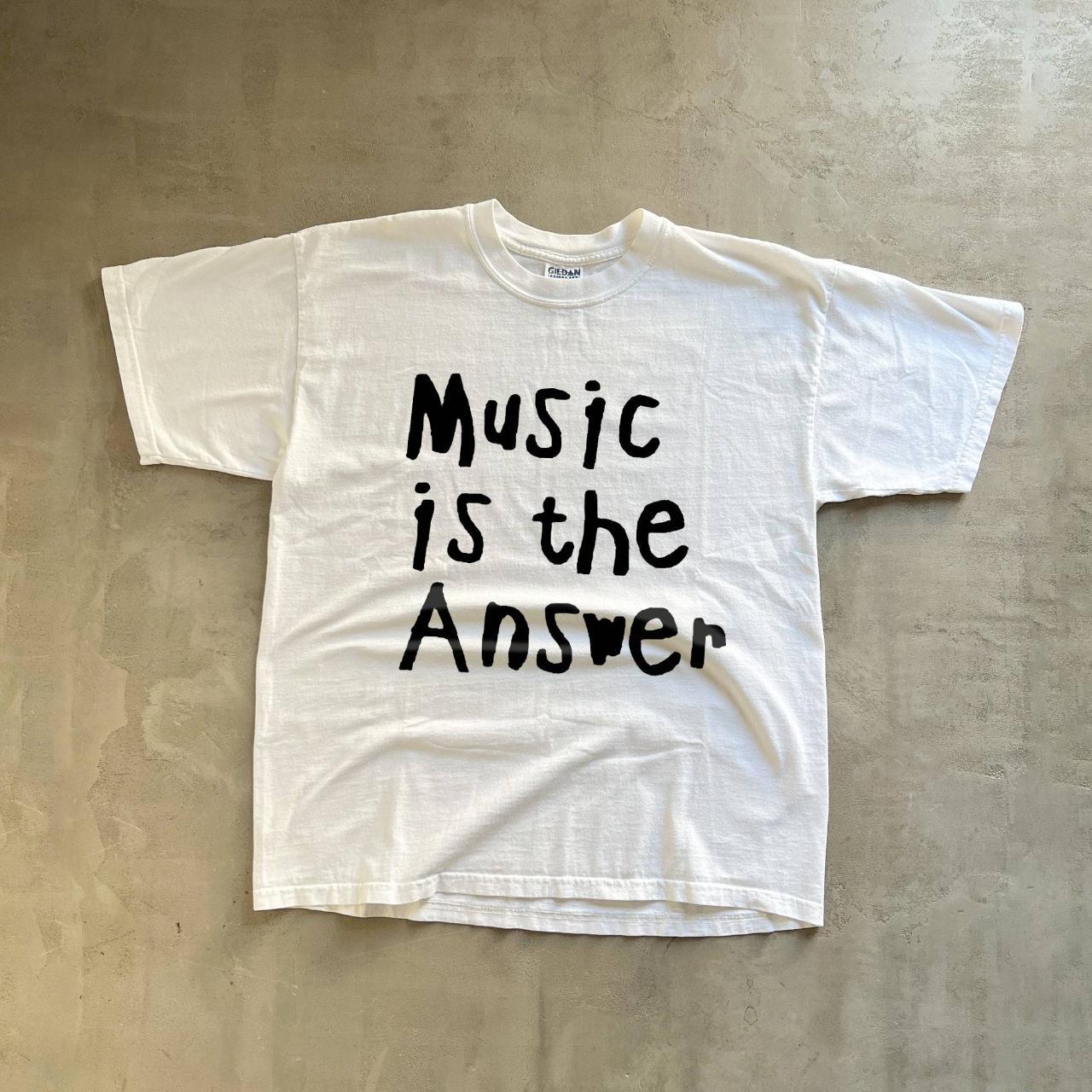 Music is The Answer T Shirt, Music Lover T... | Depop
