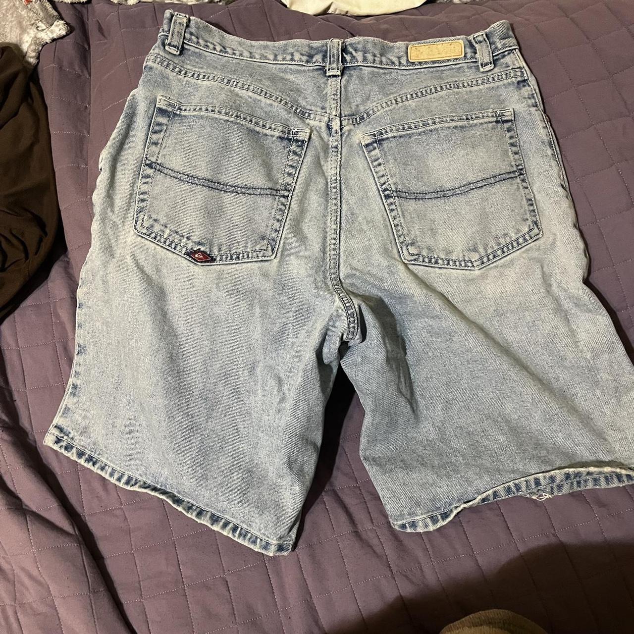 quicksilver jorts Beautiful fade Size 34 Flaws -... - Depop