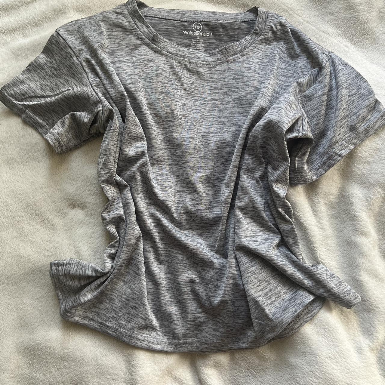 Simple grey crop top - Depop