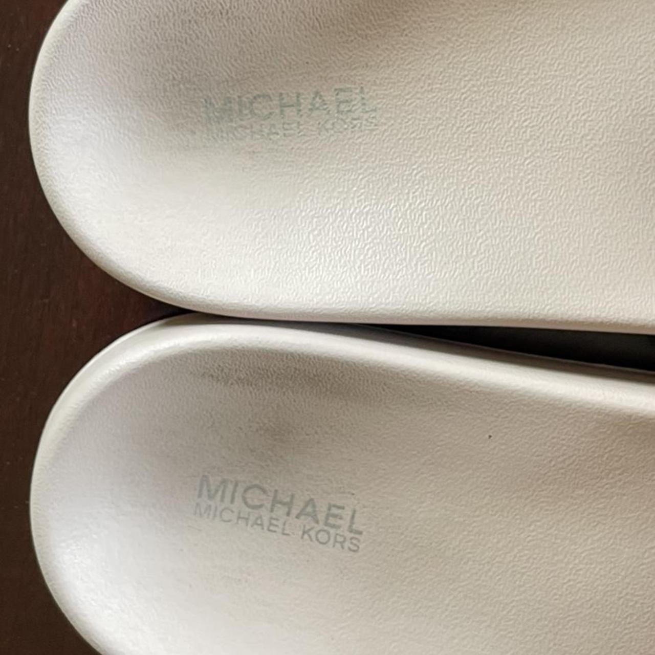 Michael Kors Women's Pink Slides | Depop