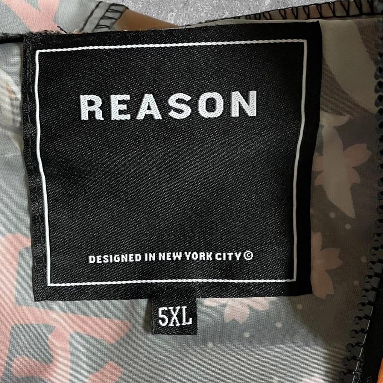 Reason Men's Green and Orange Hoodie | Depop