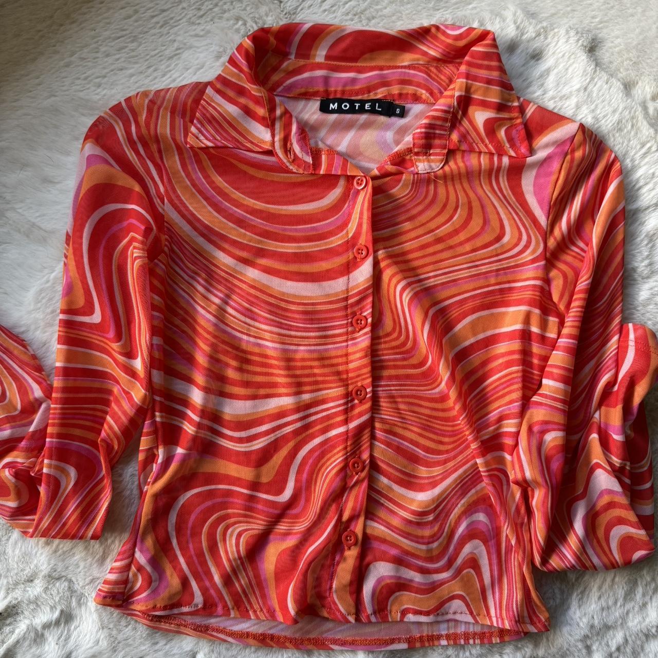MOTEL ROCKS - mesh long sleeve shirt Perfect... - Depop