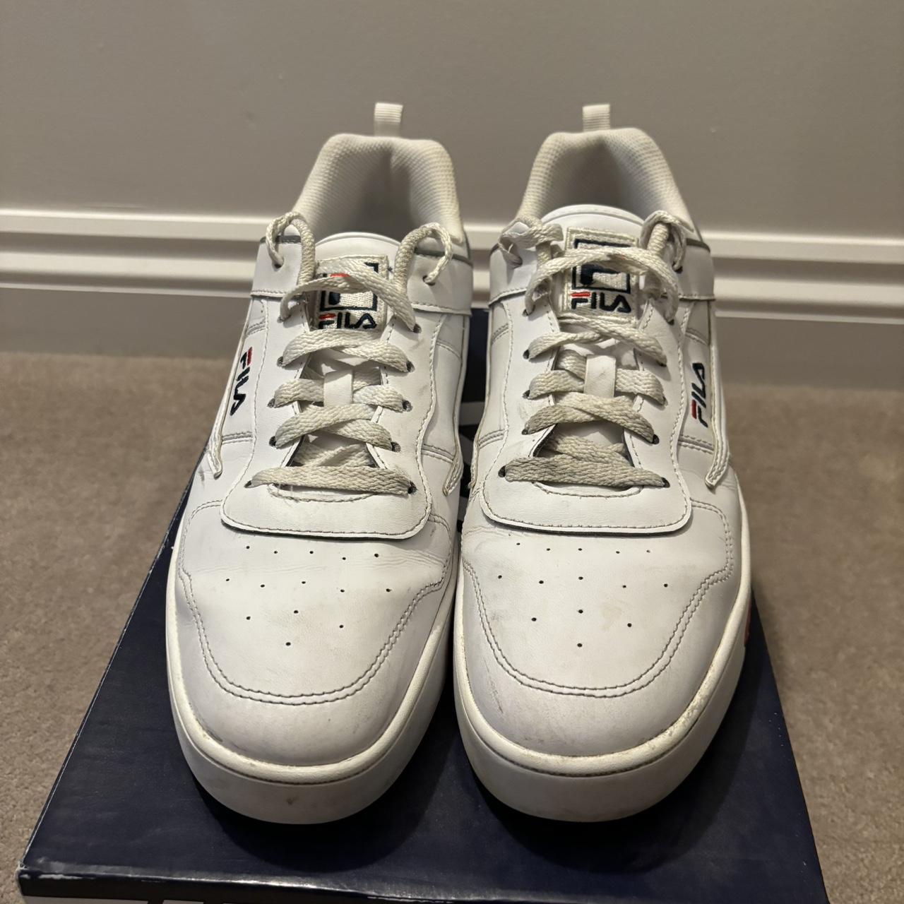 FILA Trainers / Shoes Colour: White Size: UK... - Depop