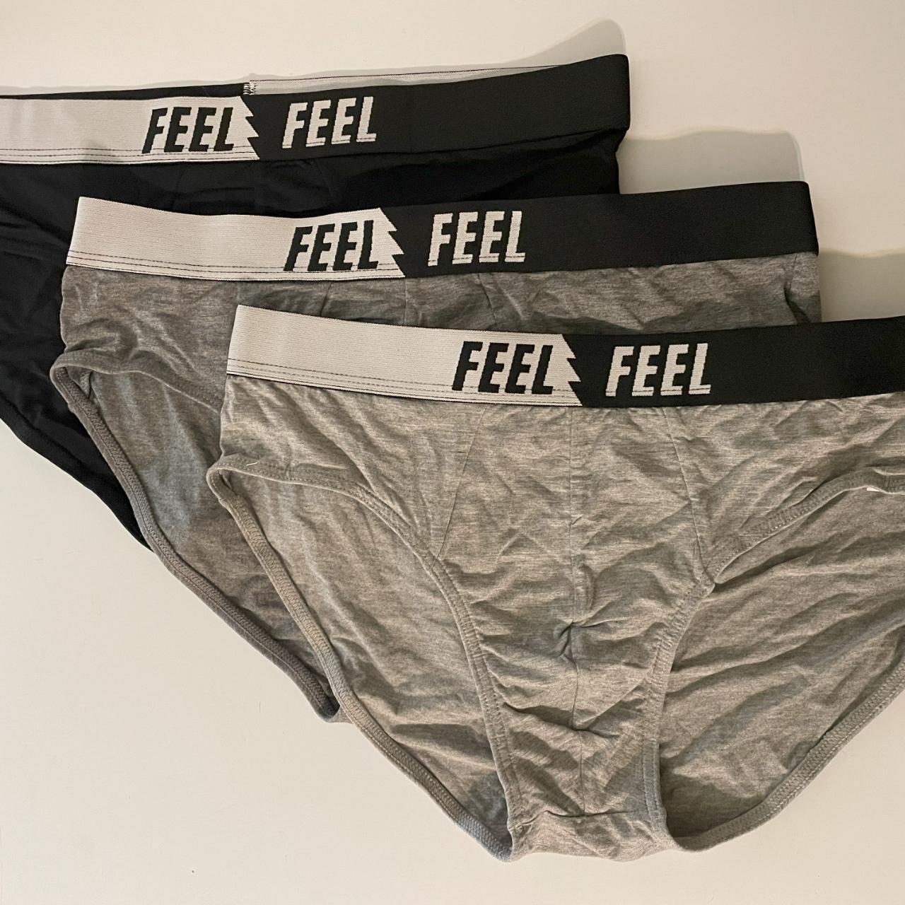Men's "Feel / Feel" Briefs 3-pack. These briefs... | Depop