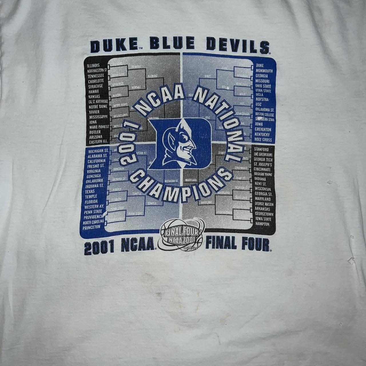 -2001 Duke Blue Devils final four -Has buckshot on... - Depop