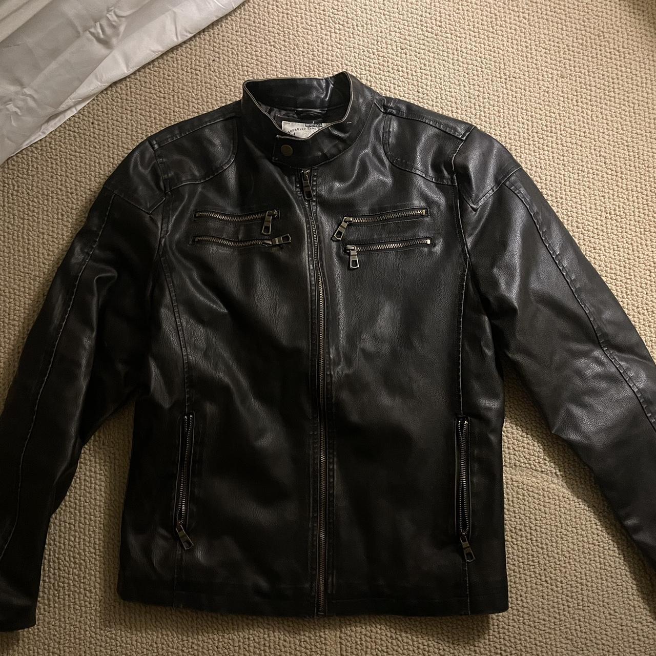 Vintage American Rag Leather Jacket - Depop