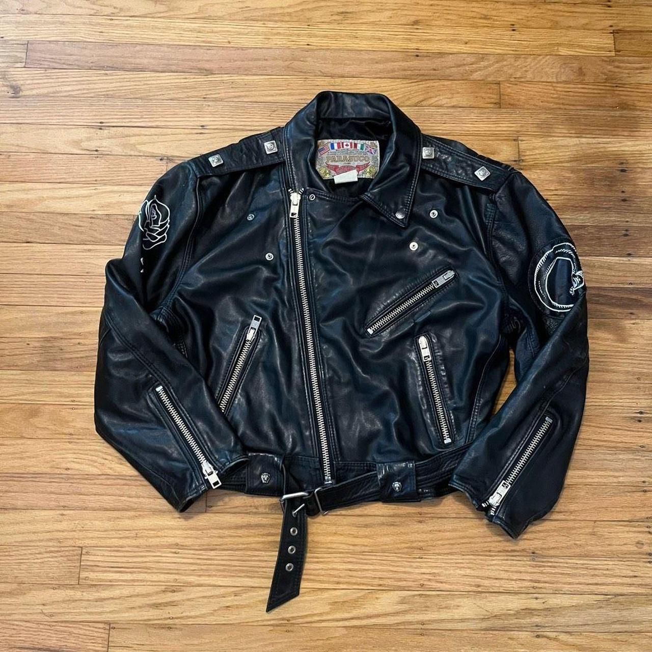 Vintage Parasuco Leather Jacket, Medium Super sick... - Depop