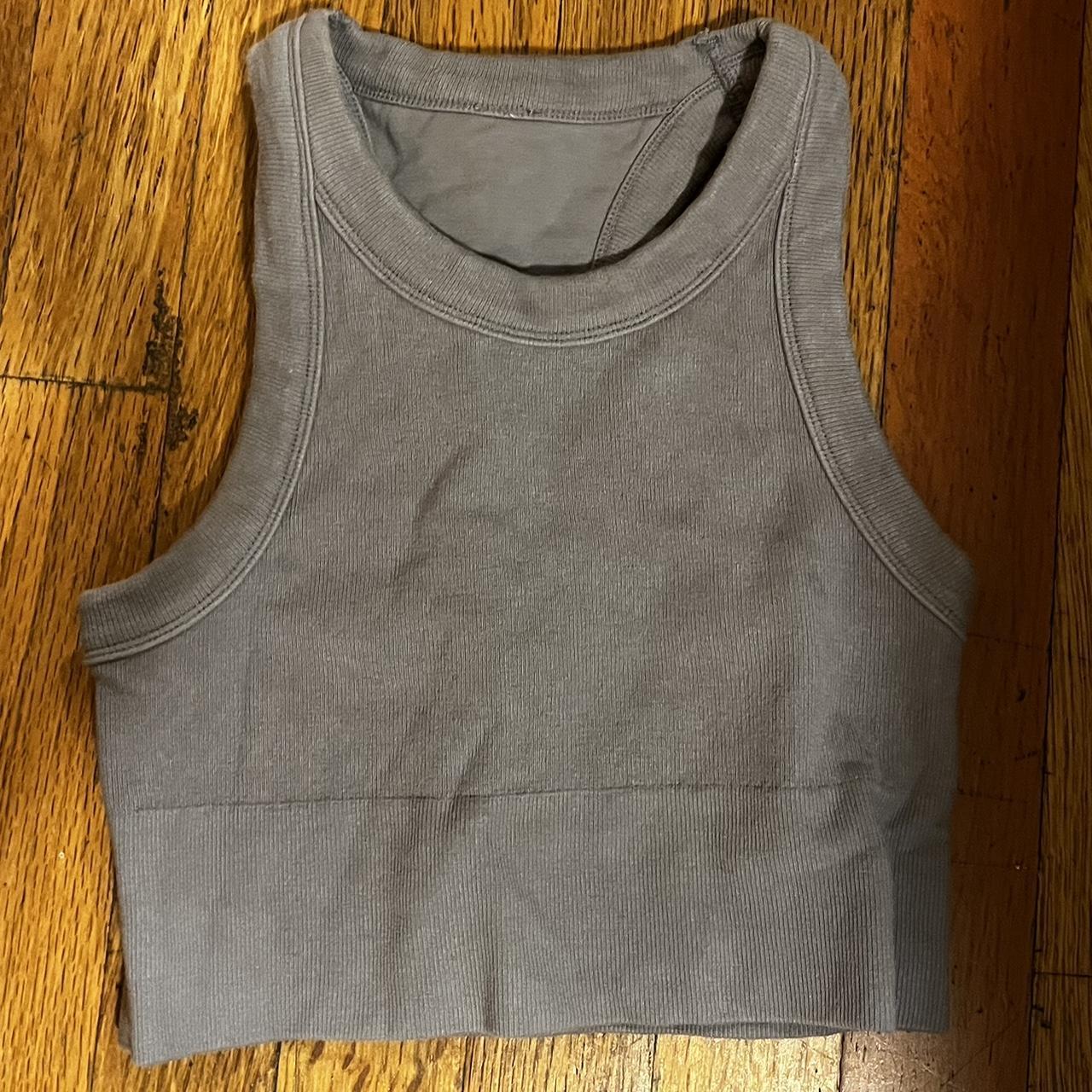 High Neck Seamless Delight Bra in color Fog This top... - Depop